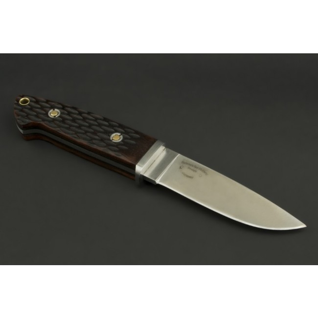 ED MAHONY Drop Point Hunter, Jagdmesser mit Griff aus jigged bone by ...